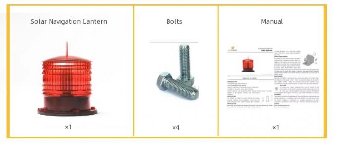 3nm Marine Warning Light LED Navigation Solar Battery Powered