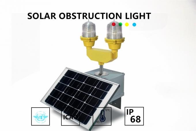 Dual Tower Obstruction Light IP67 Waterproof Low Power Consumption