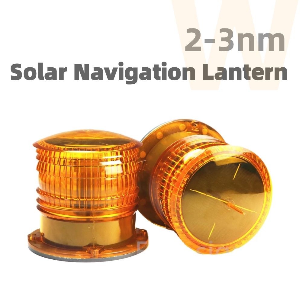 3nm Marine Warning Light LED Navigation Solar Battery Powered
